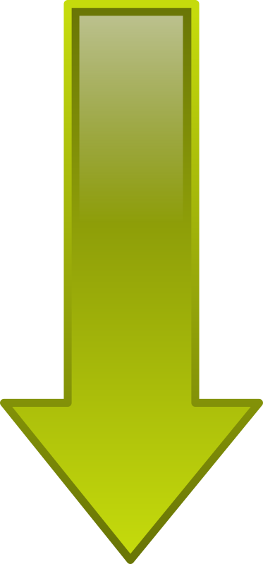 Clipart - Arrow Down Yellow