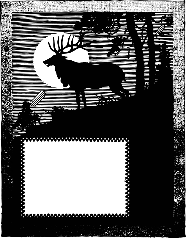 Clipart - Deer Frame