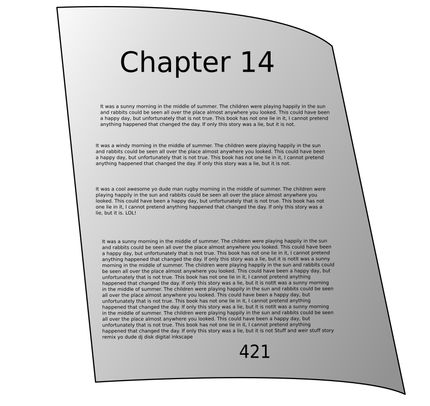 Clipart - Weird Book Page