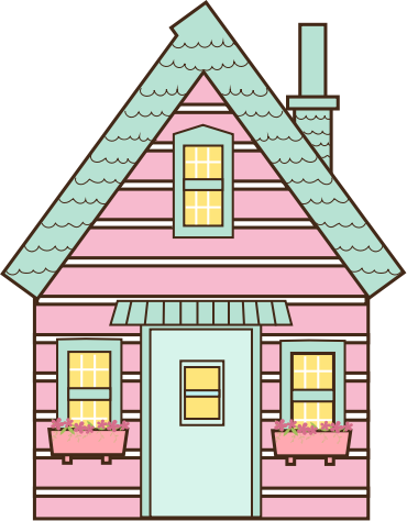 Clipart - Cute cottage