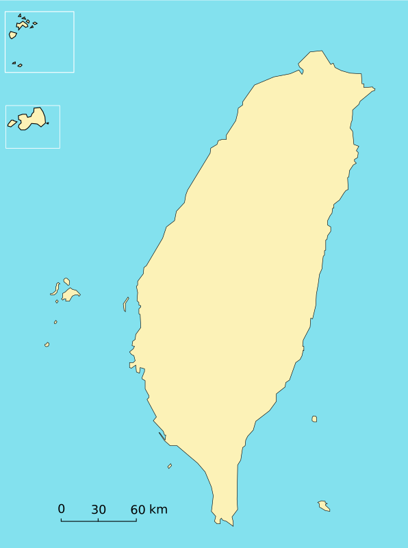 Clipart - Taiwan Map