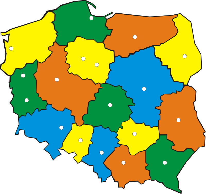 Clipart - Map of Poland