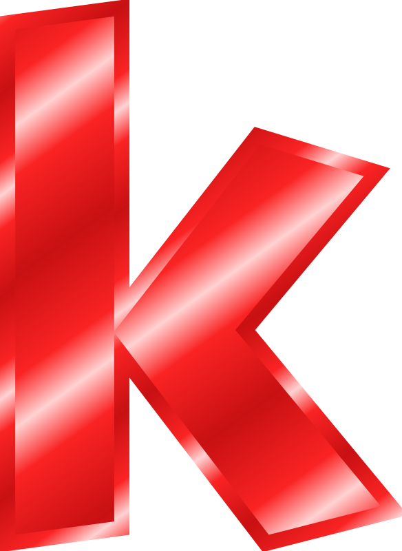 Clipart - Effect Letters Alphabet red