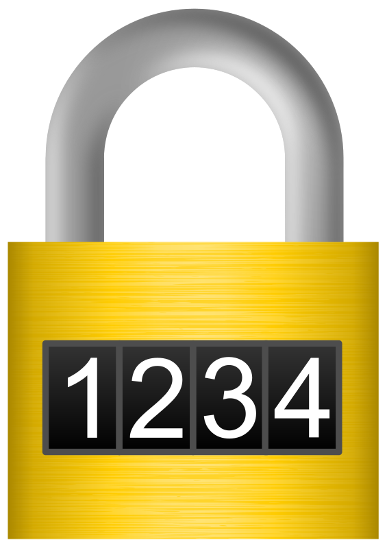 Clipart Combination Lock