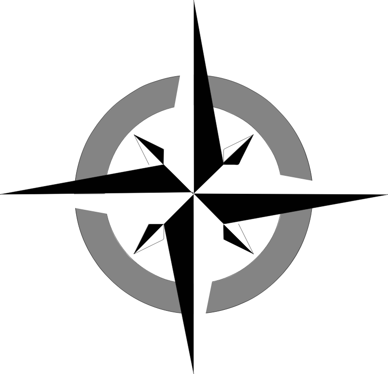 Clipart - compass rose 2