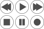Clipart - Player buttons icon set