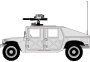 Clipart - Humvee, Coloured