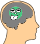 Clipart - Pea-sized brain