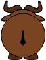 Clipart - Cartoon gnu