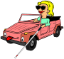 Clipart - Blind woman